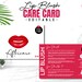 PMU Lips Blush Aftercare Card, Lips Design Template, Lip Tattooing, PMU ...