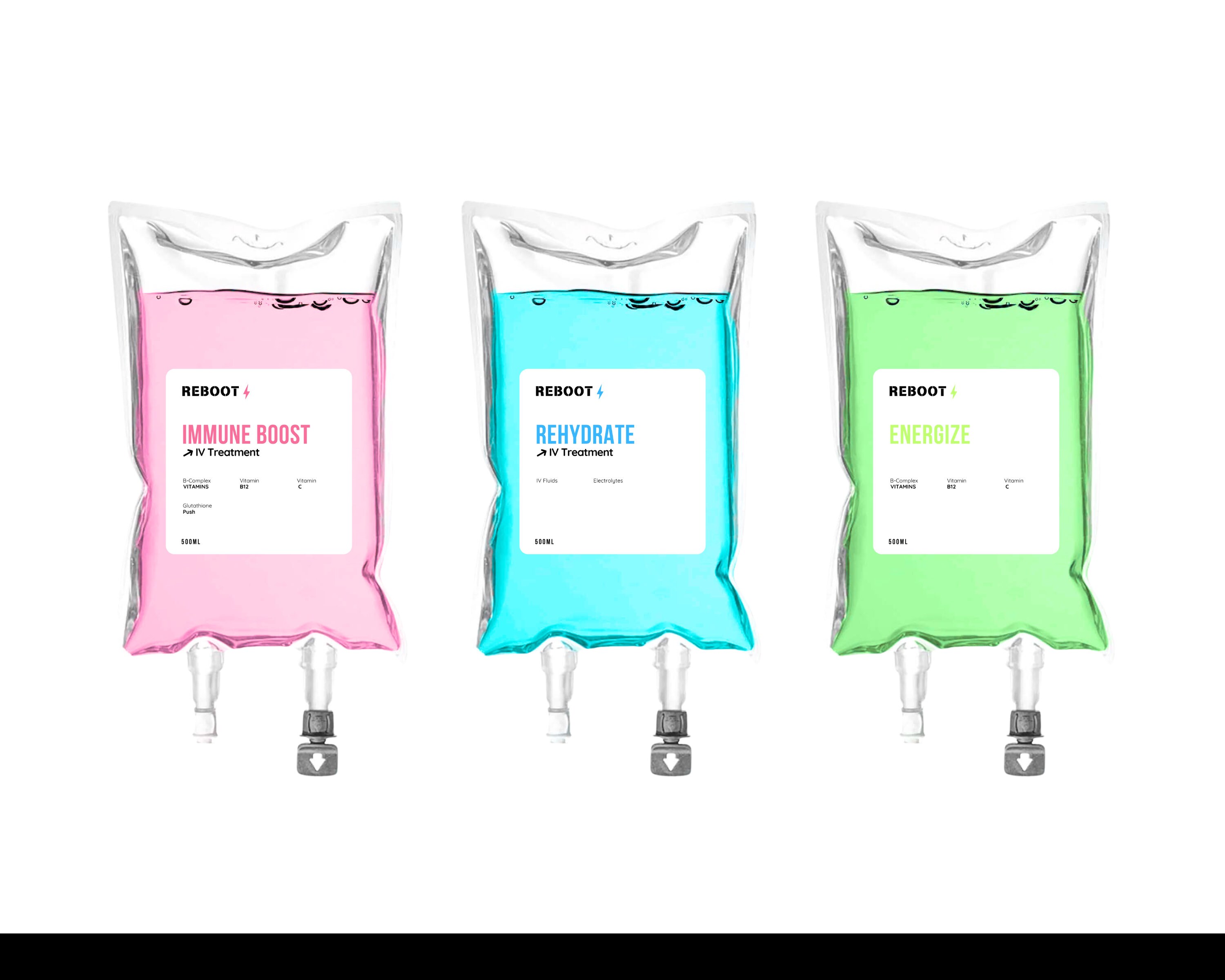 IV Drip Bag Labels, Editable Nutrient Therapy Labels, White, IV ...