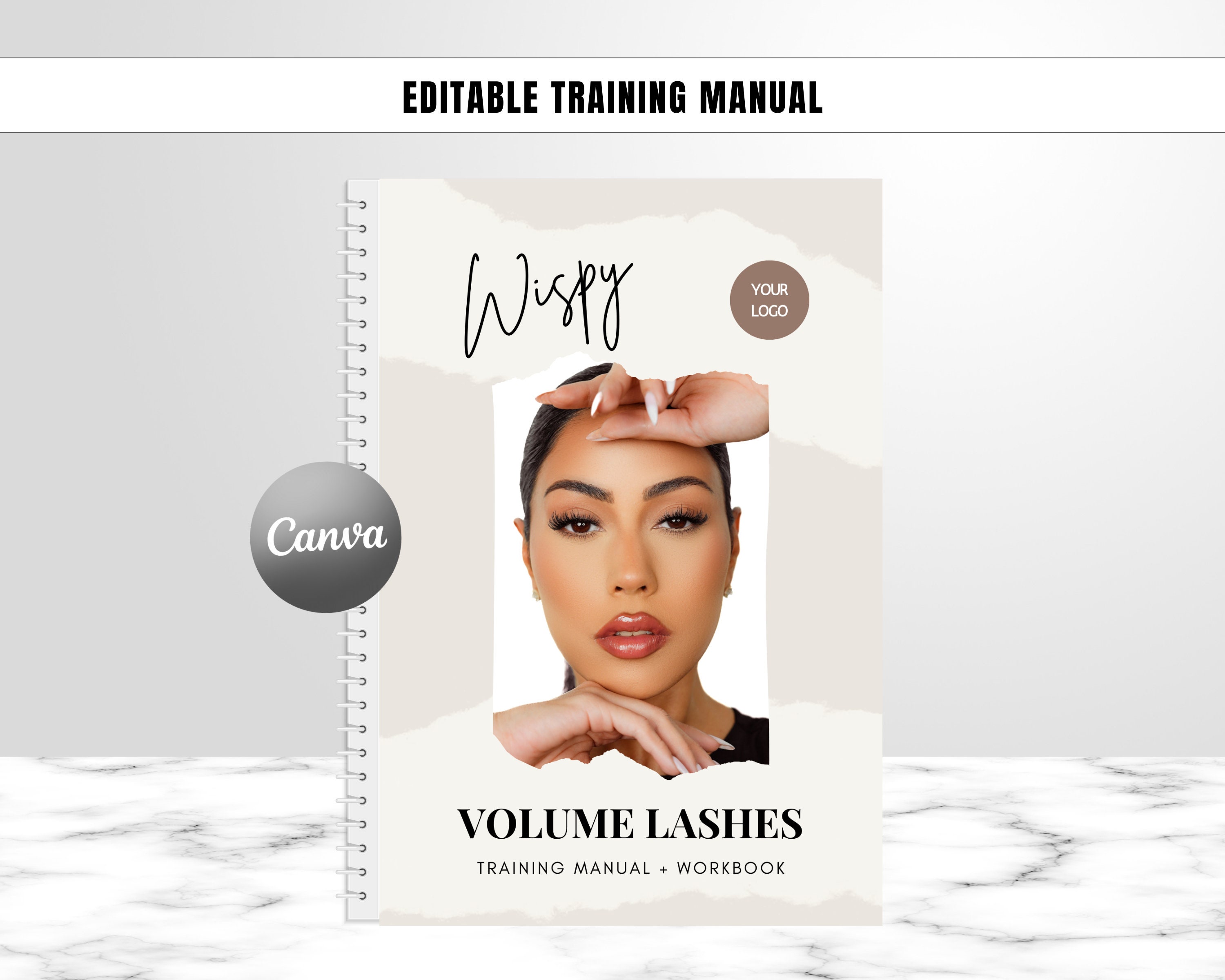 Wispy Volume Lash Extensions Training Manual, Editable Training Guide ...