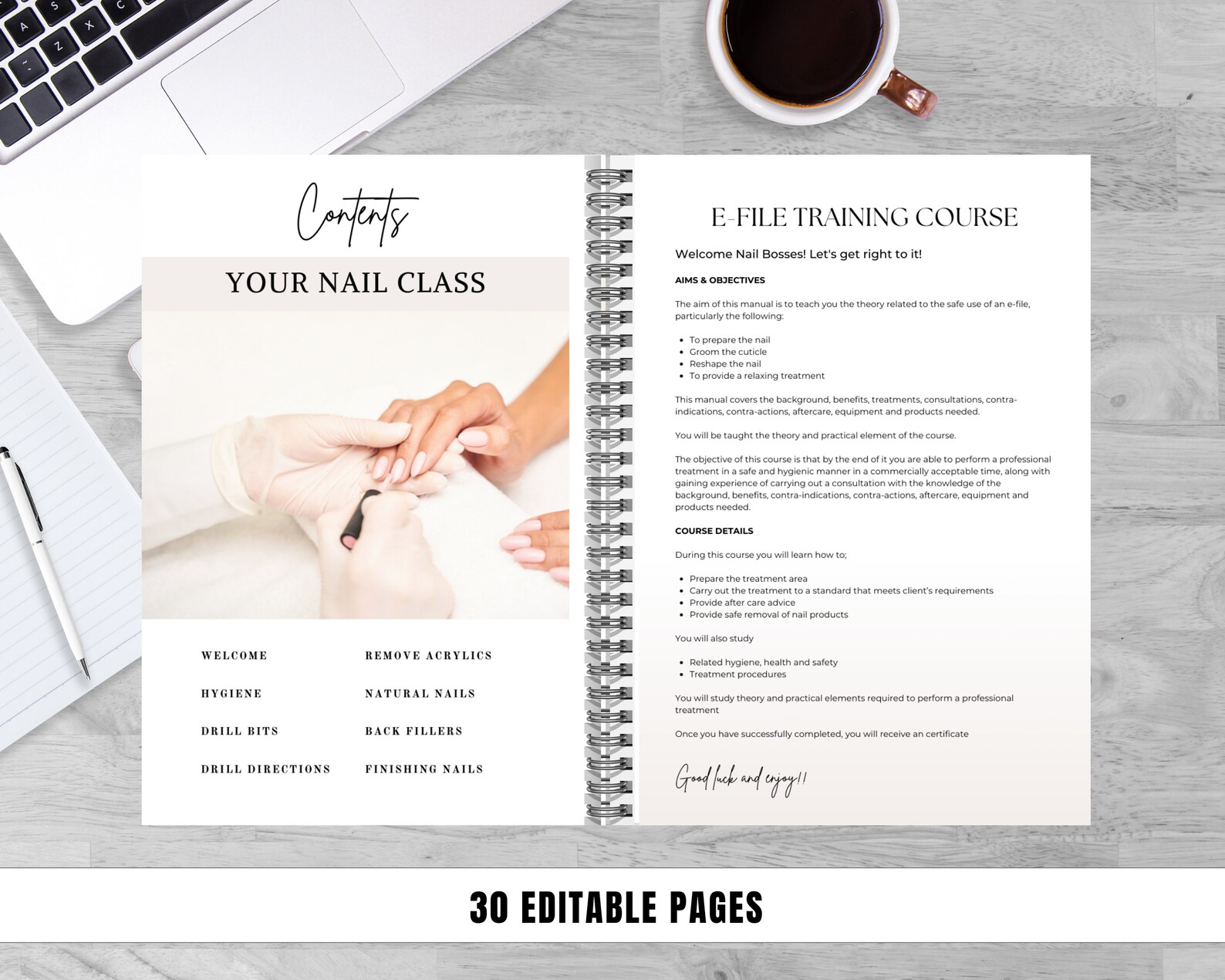 Manuel de formation E-File, cours modifiable sur les ongles E-file ...