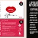 PMU Lips Blush Aftercare Card, Lips Design Template, Lip Tattooing, PMU ...