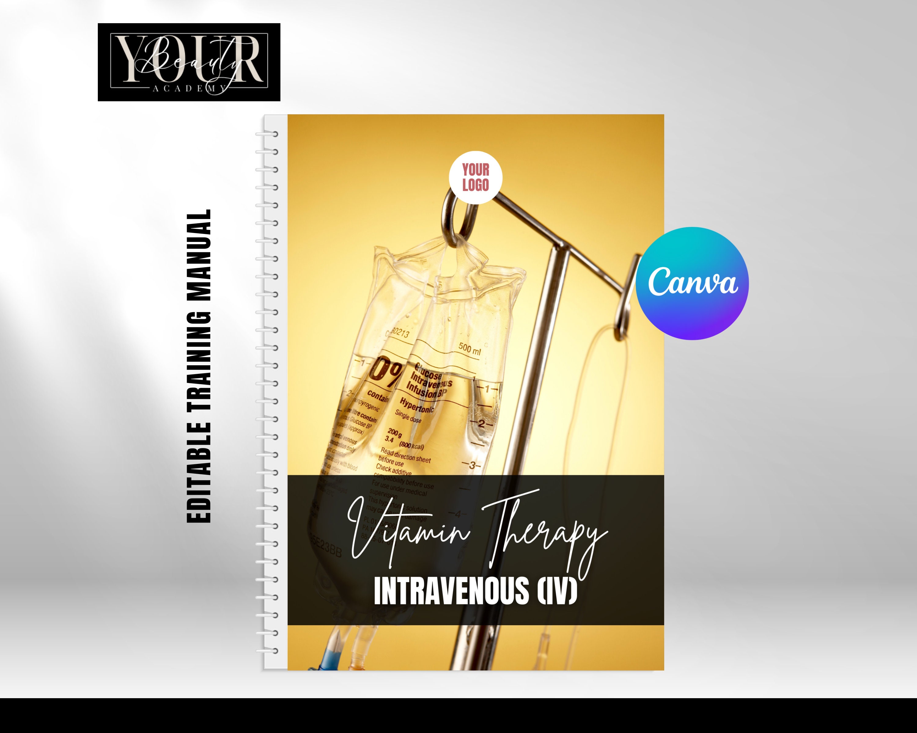 IV Vitamin Therapy Training Manual, Editable Training Guide, Nutrient ...