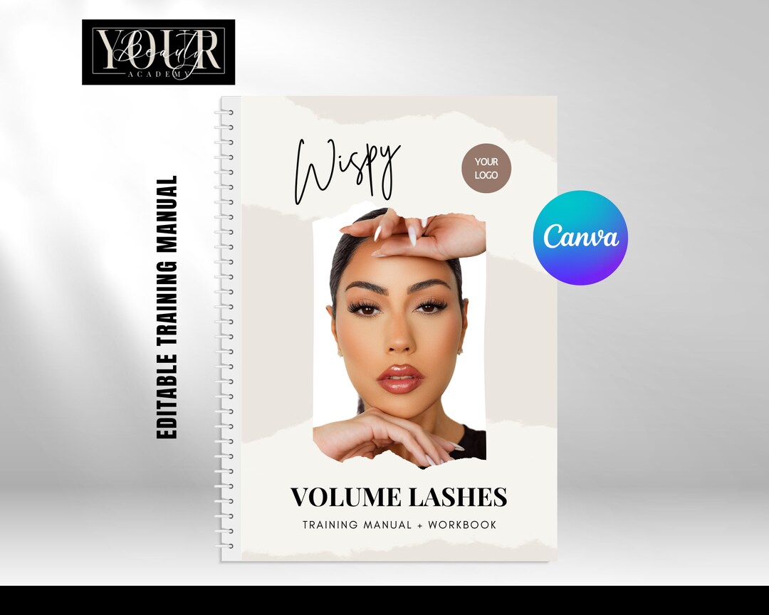 Wispy Volume Lash Extensions Training Manual, Editable Training Guide, Wispy Lash Maps, Students ...