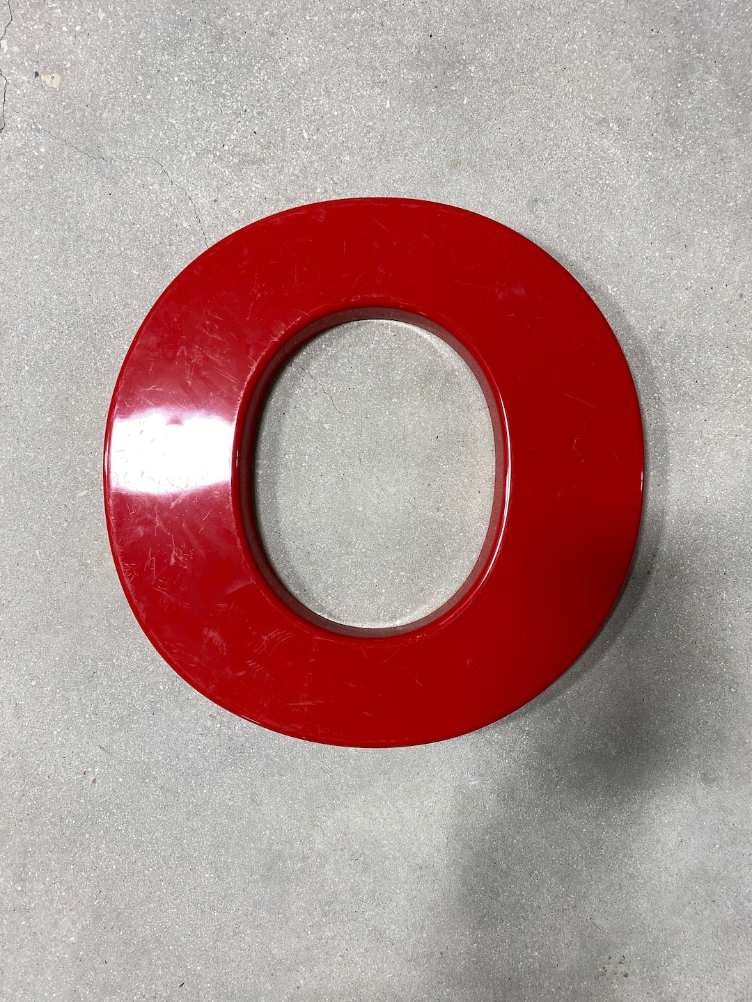 Red Letter O | Pan Formed Channel Letter Face | Reclaimed Old Sign - Etsy