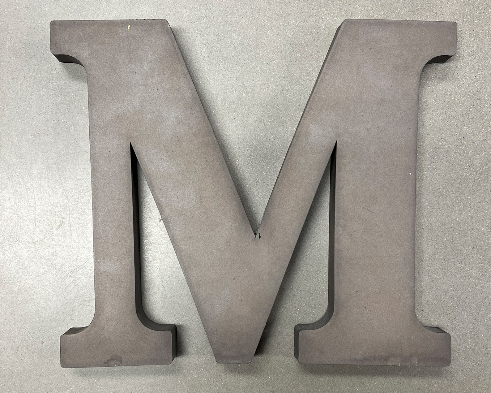 Faded Brown M Plastic Letter Reclaimed Old Sign - Etsy
