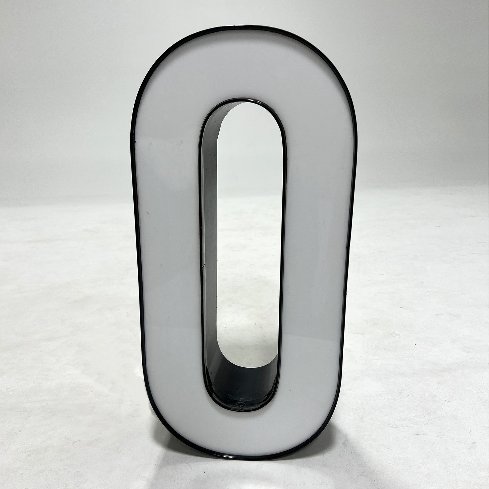 White & Black Letter O | Reclaimed Channel Letter - Etsy