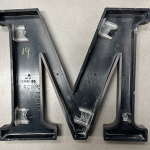 Faded Brown M Plastic Letter Reclaimed Old Sign - Etsy