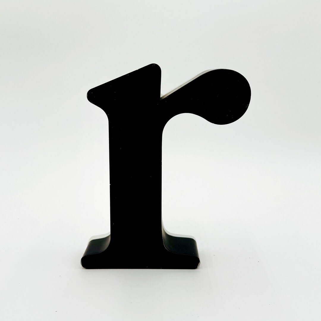 Black Letter R | Reverse Channel Letter | Reclaimed Old Sign - Etsy