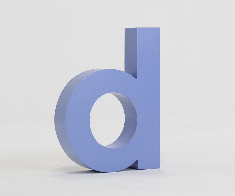 Light Blue Letter D | Reverse Channel Letter | Reclaimed Old Sign - Etsy