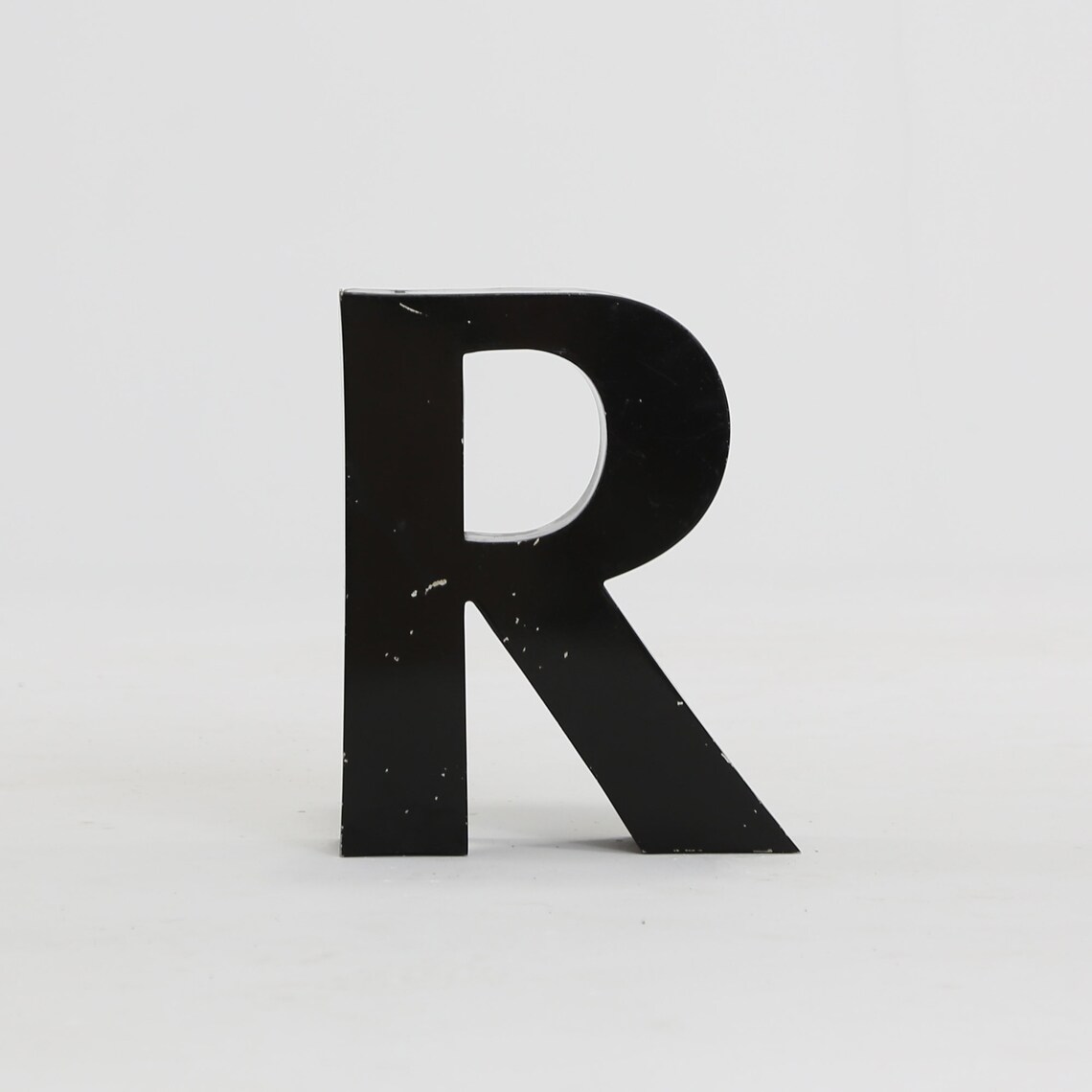 Black Letter R | Reverse Channel Letter | Reclaimed Old Sign - Etsy