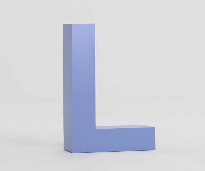 Light Blue Letter L | Reverse Channel Letter | Reclaimed Old Sign - Etsy