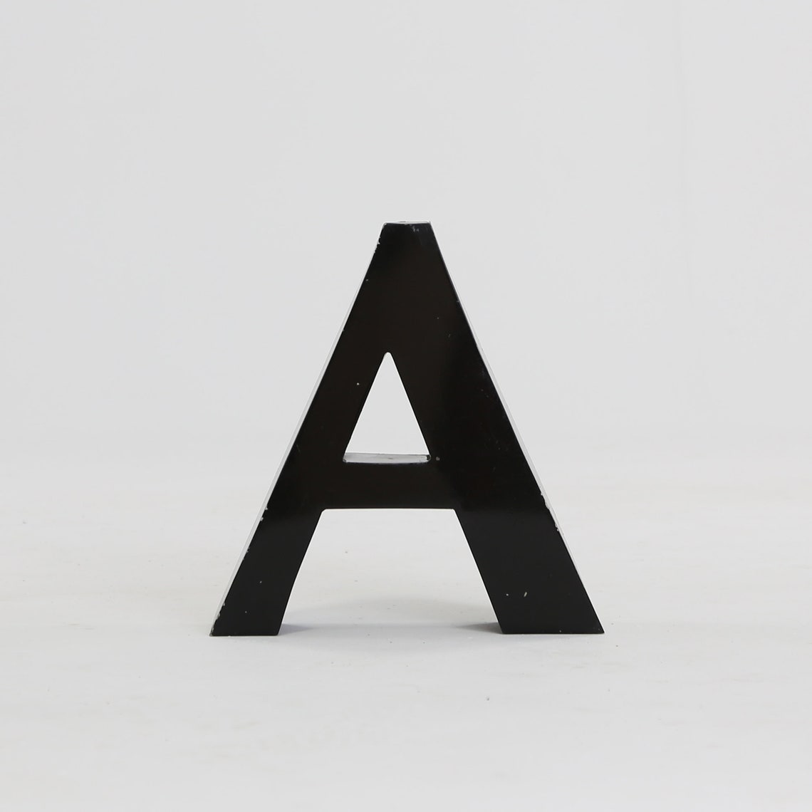 Black Letter A | Reverse Channel Letter | Reclaimed Old Sign - Etsy