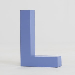 Light Blue Letter L Reverse Channel Letter Reclaimed Old Sign - Etsy