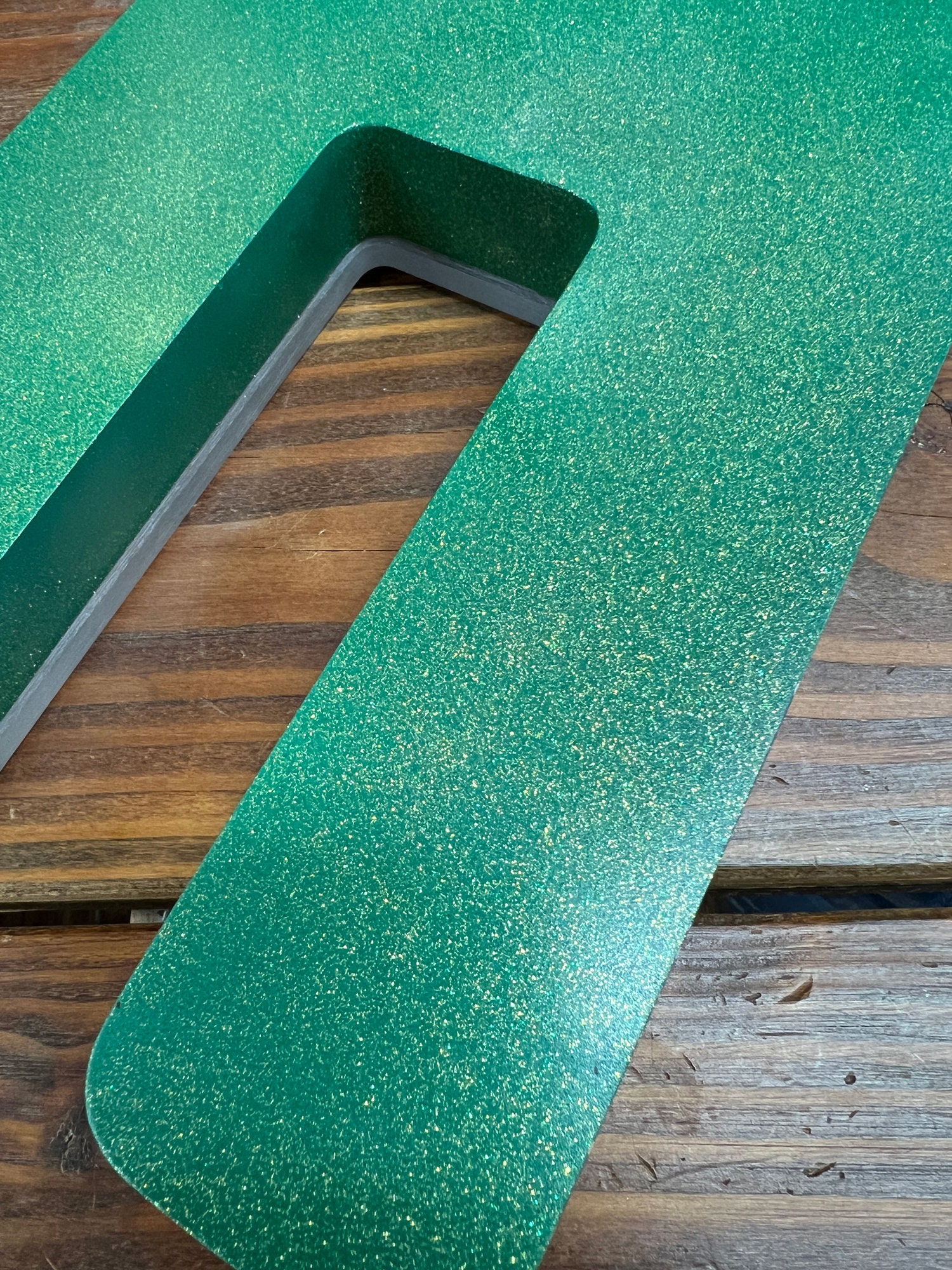 Metal Letter h W/acrylic Backer - Etsy