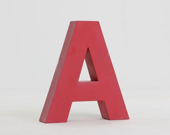 Black Letter A | Reverse Channel Letter | Reclaimed Old Sign - Etsy