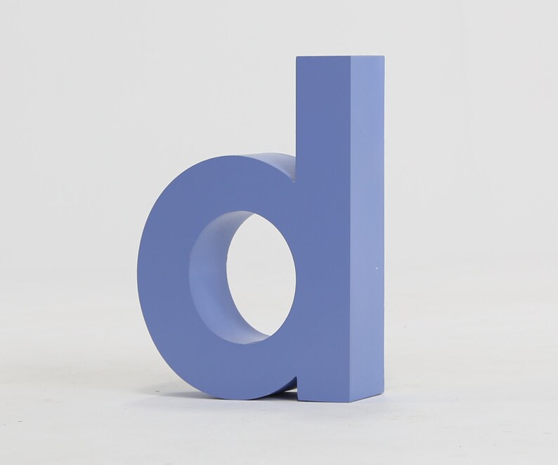 Light Blue Letter D | Reverse Channel Letter | Reclaimed Old Sign - Etsy