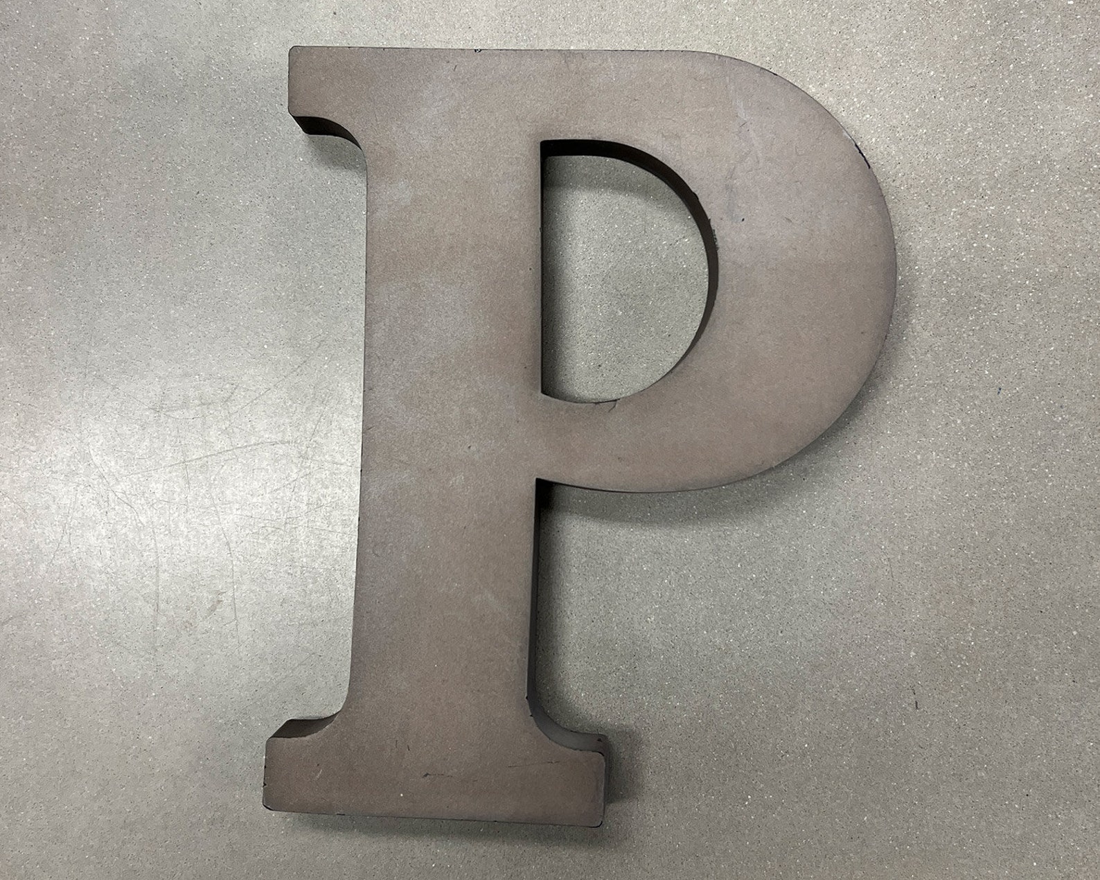 Faded Brown P | Plastic Letter | Reclaimed Old Sign - Etsy