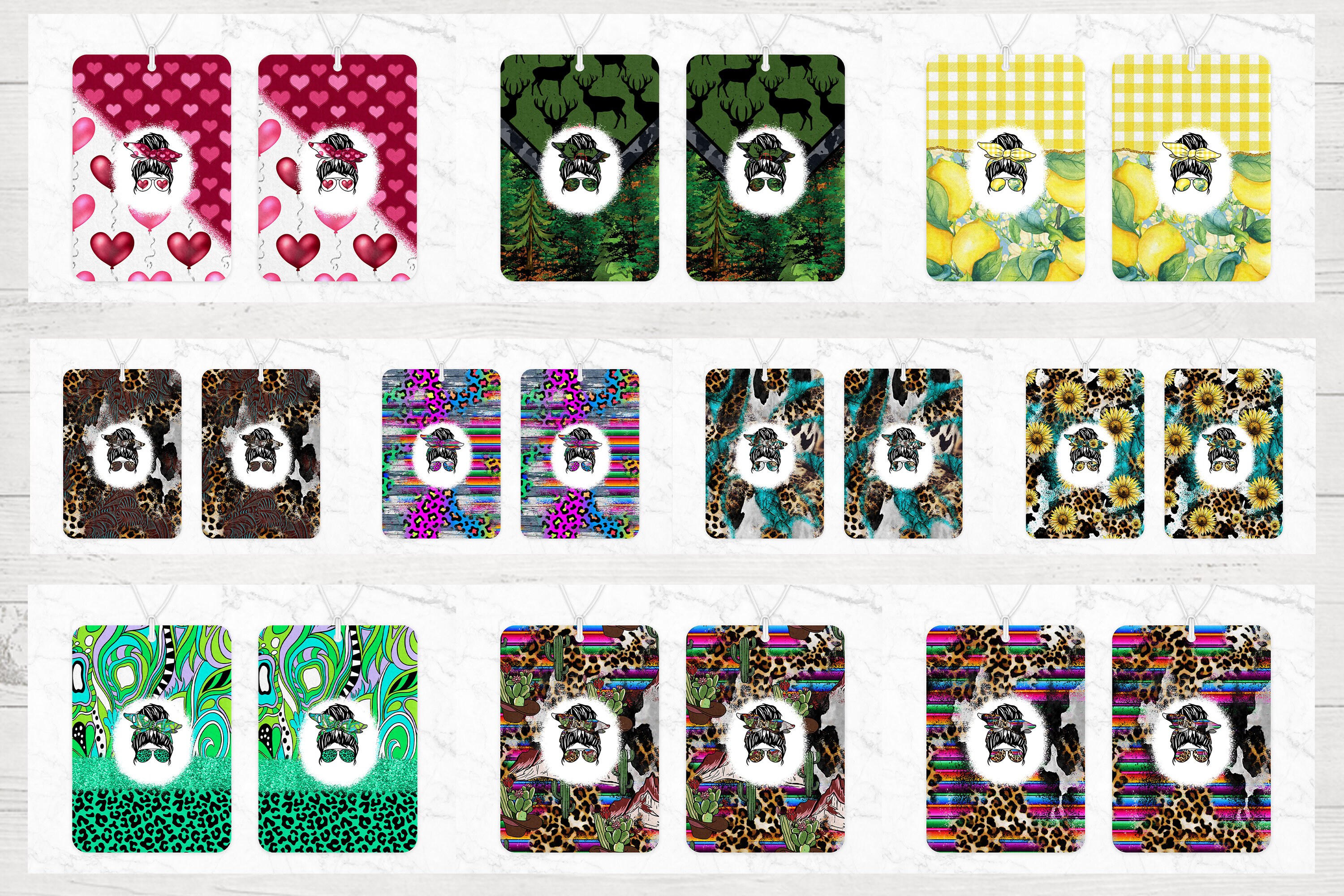 Air Freshener Sublimation Design Bundle Air Freshener Bundle - Etsy