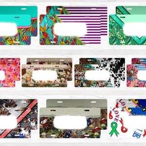License Plate Sublimation Design Bundle, License Plate Bundle, License ...
