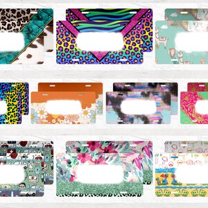License Plate Sublimation Design Bundle, License Plate Bundle, License ...