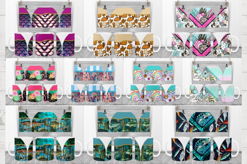 11 Oz Mug Sublimation Designs Zip Mug Bundle 11oz Mug - Etsy