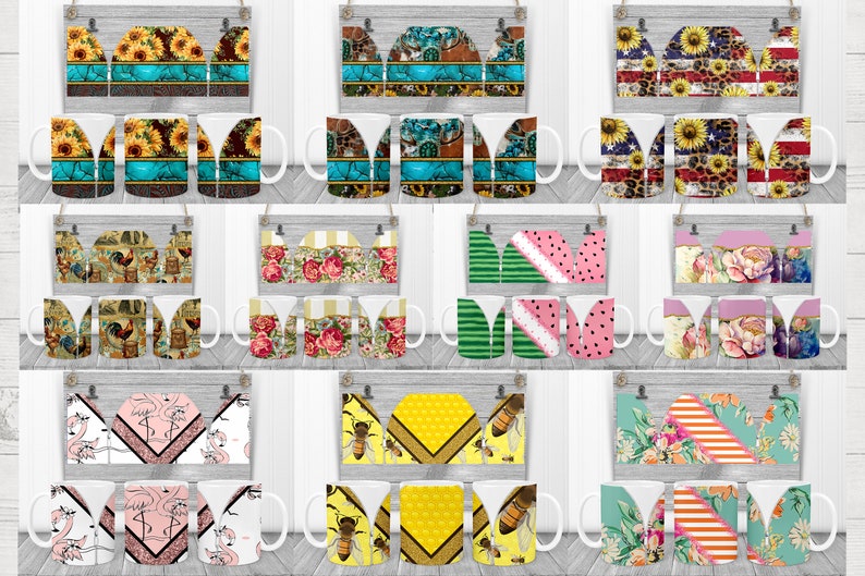 11 Oz Mug Sublimation Designs Zip Mug Bundle 11oz Mug - Etsy