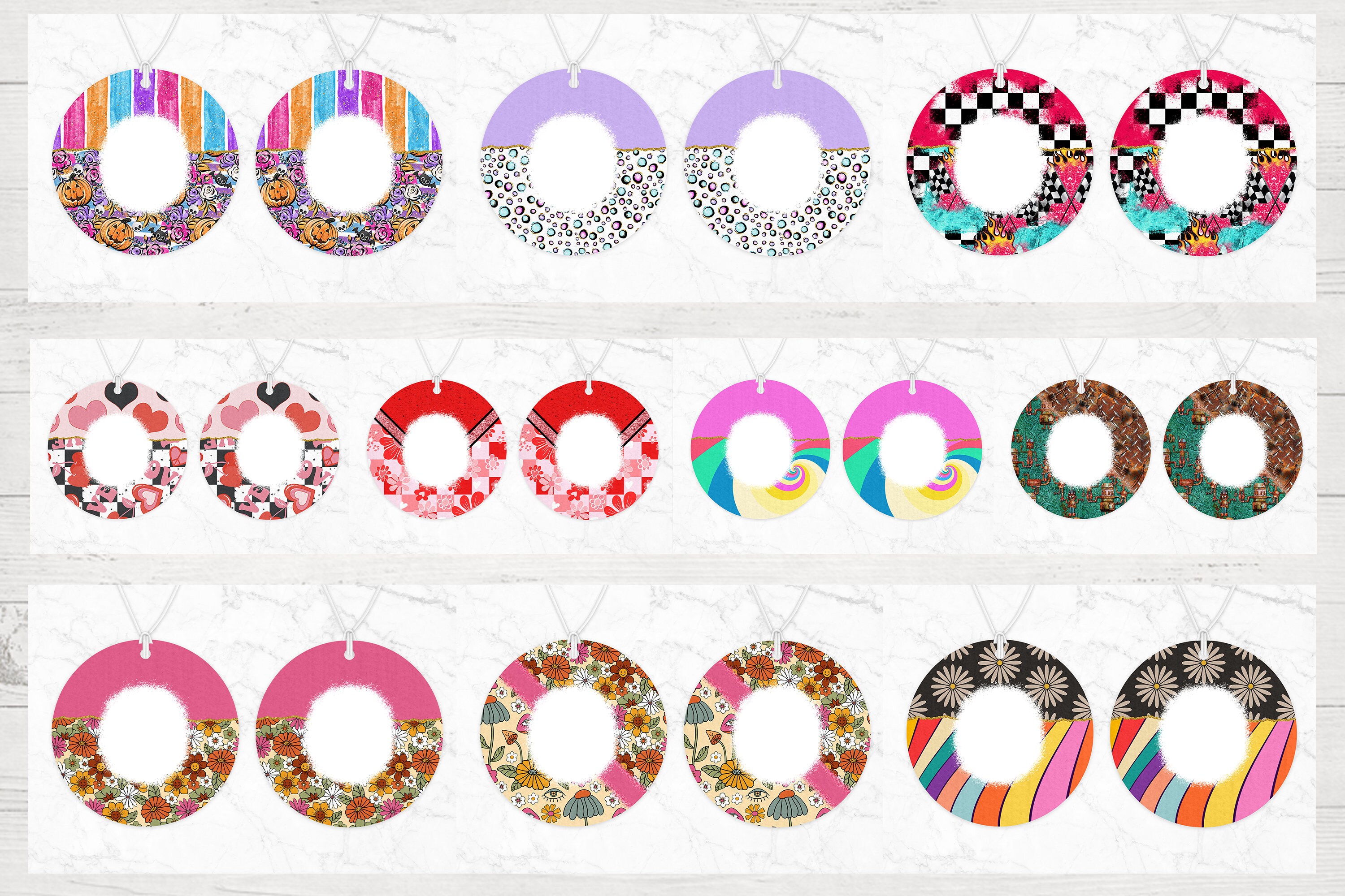Air Freshener Sublimation Design Bundle Air Freshener Bundle - Etsy