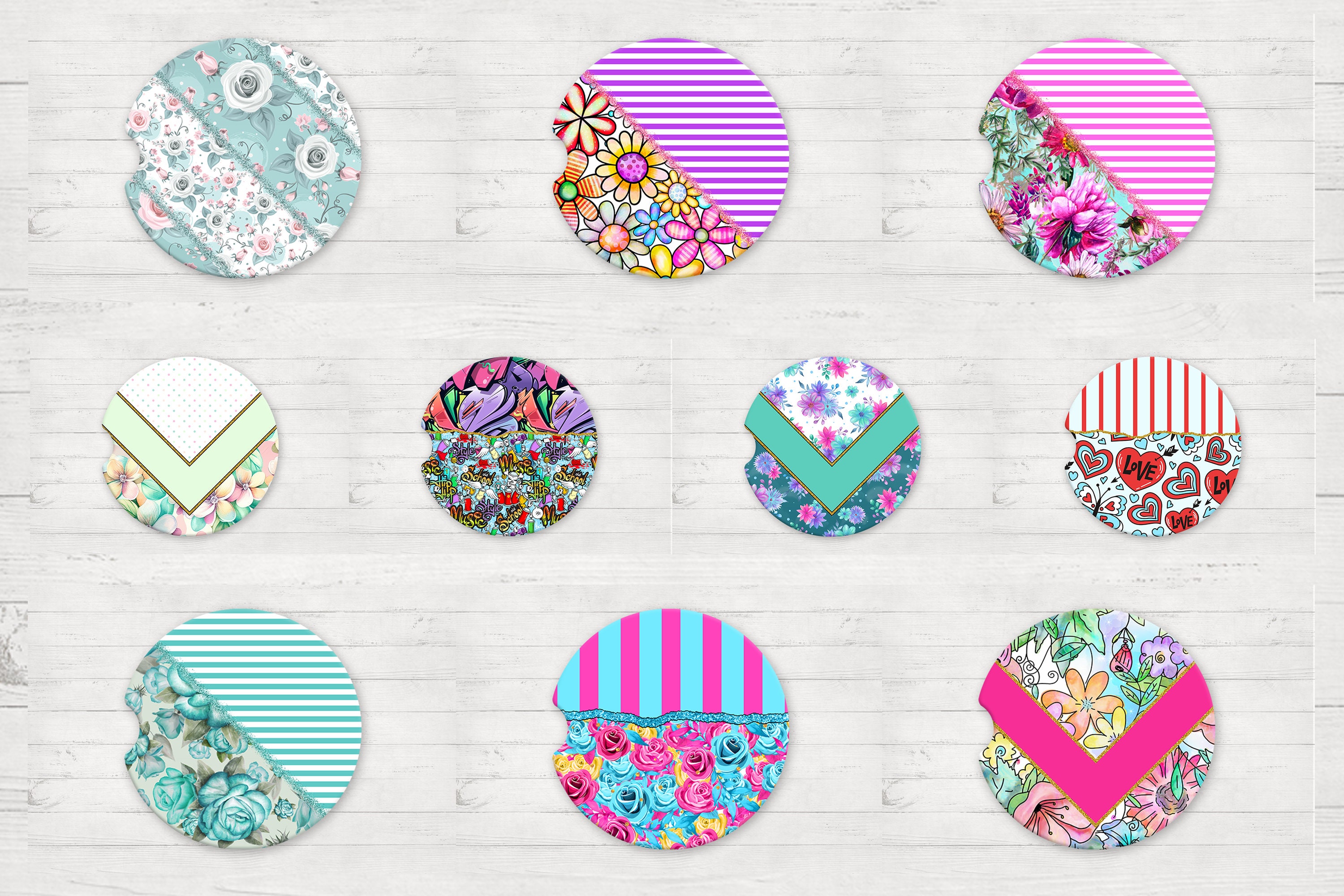 Car Coaster Sublimation Design Car Coaster Bundle Car - Etsy