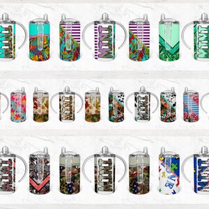 12oz Sippy Sublimation Design Bundle, 12oz Sippy Bundle, 12oz Sippy ...