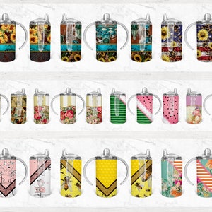 12oz Sippy Sublimation Design Bundle, 12oz Sippy Bundle, 12oz Sippy ...