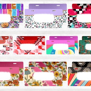 License Plate Sublimation Design Bundle, License Plate Bundle, License ...