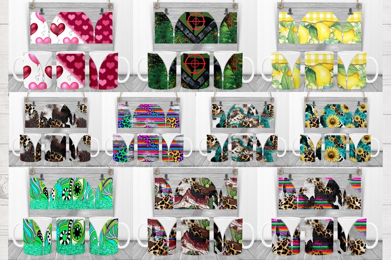 11 Oz Mug Sublimation Designs Zip Mug Bundle 11oz Mug - Etsy