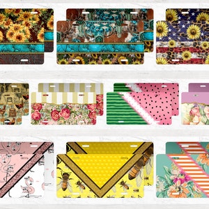 License Plate Sublimation Design Bundle, License Plate Bundle, License ...