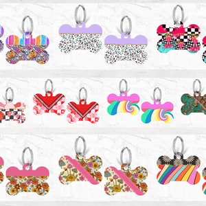 Bone Dog Tag Bundle, Dog Tags Sublimation, Pet Tag Png Bundle, Bone Dog ...