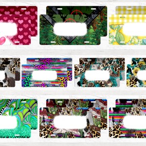 License Plate Sublimation Design Bundle, License Plate Bundle, License ...