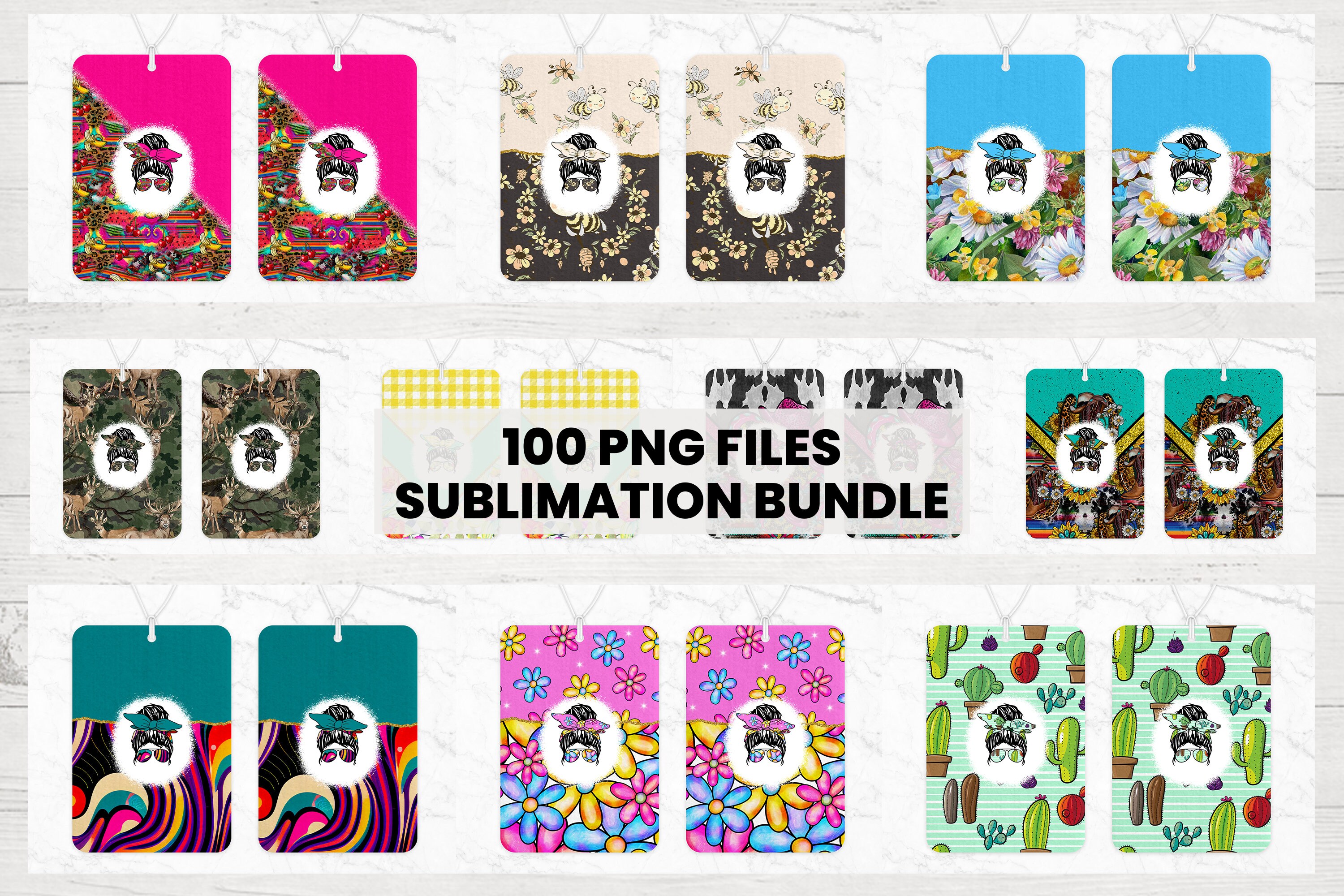 Air Freshener Sublimation Design Bundle Air Freshener Bundle - Etsy