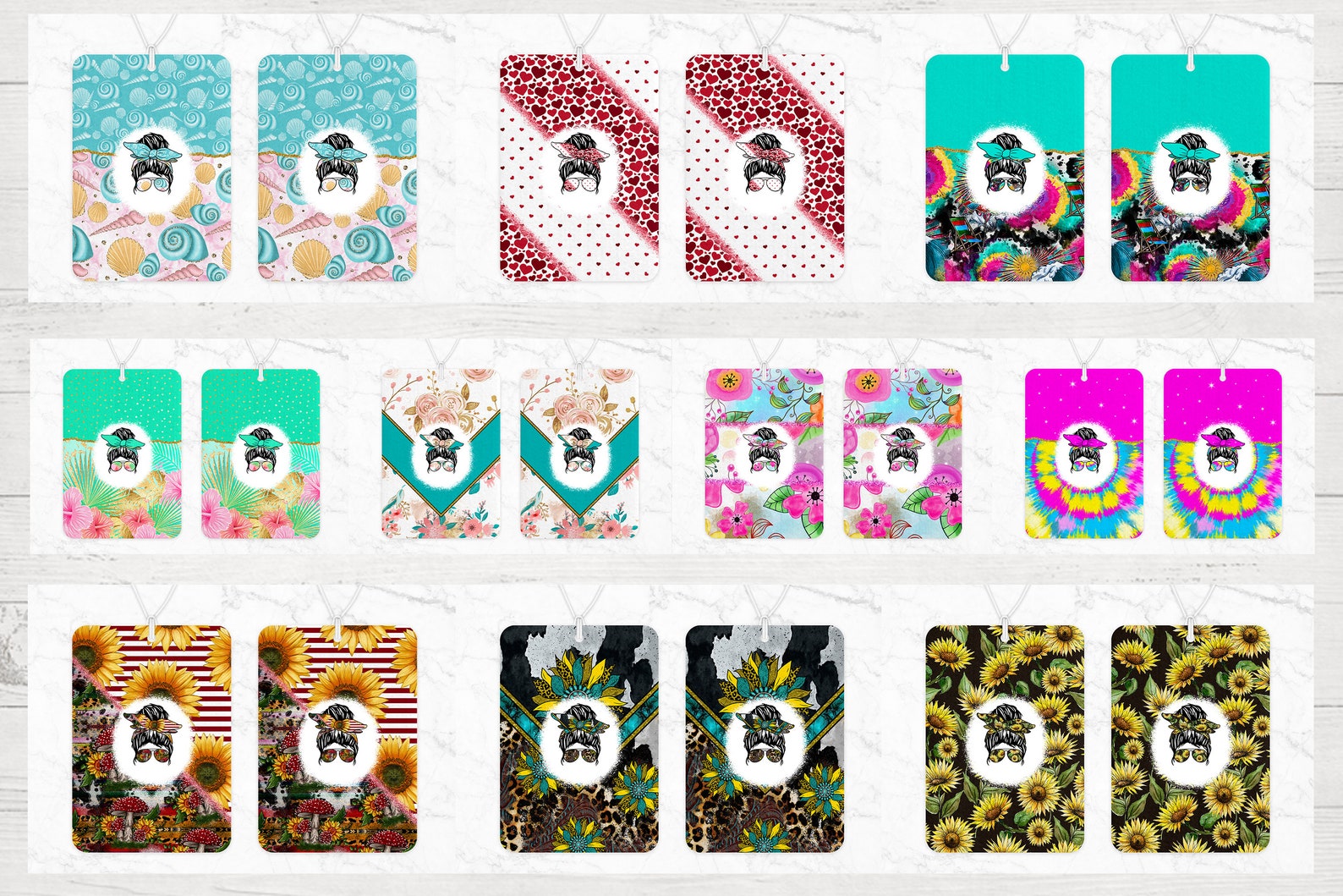 Air Freshener Sublimation Design Bundle Air Freshener Bundle - Etsy