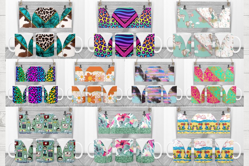 11 Oz Mug Sublimation Designs Zip Mug Bundle 11oz Mug - Etsy