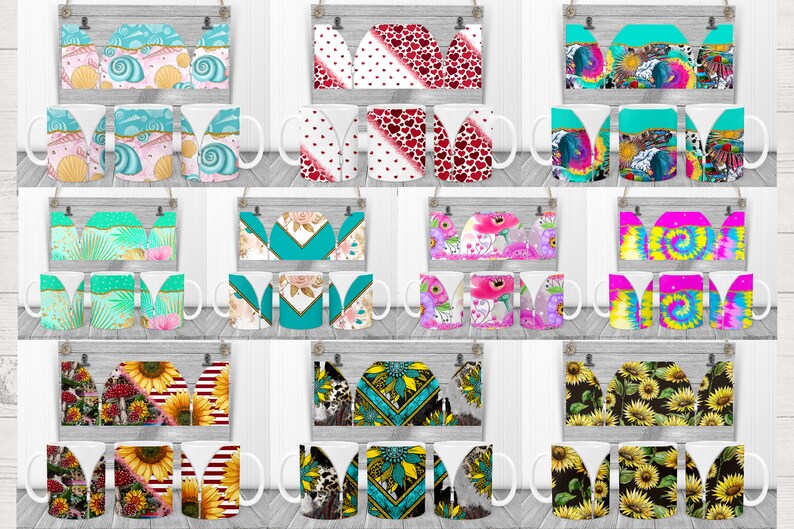 11 Oz Mug Sublimation Designs Zip Mug Bundle 11oz Mug - Etsy