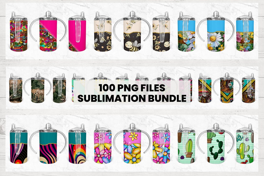 12oz Sippy Sublimation Design Bundle, 12oz Sippy Bundle, 12oz Sippy ...