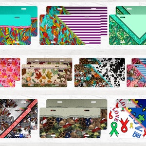 License Plate Sublimation Design Bundle, License Plate Bundle, License ...