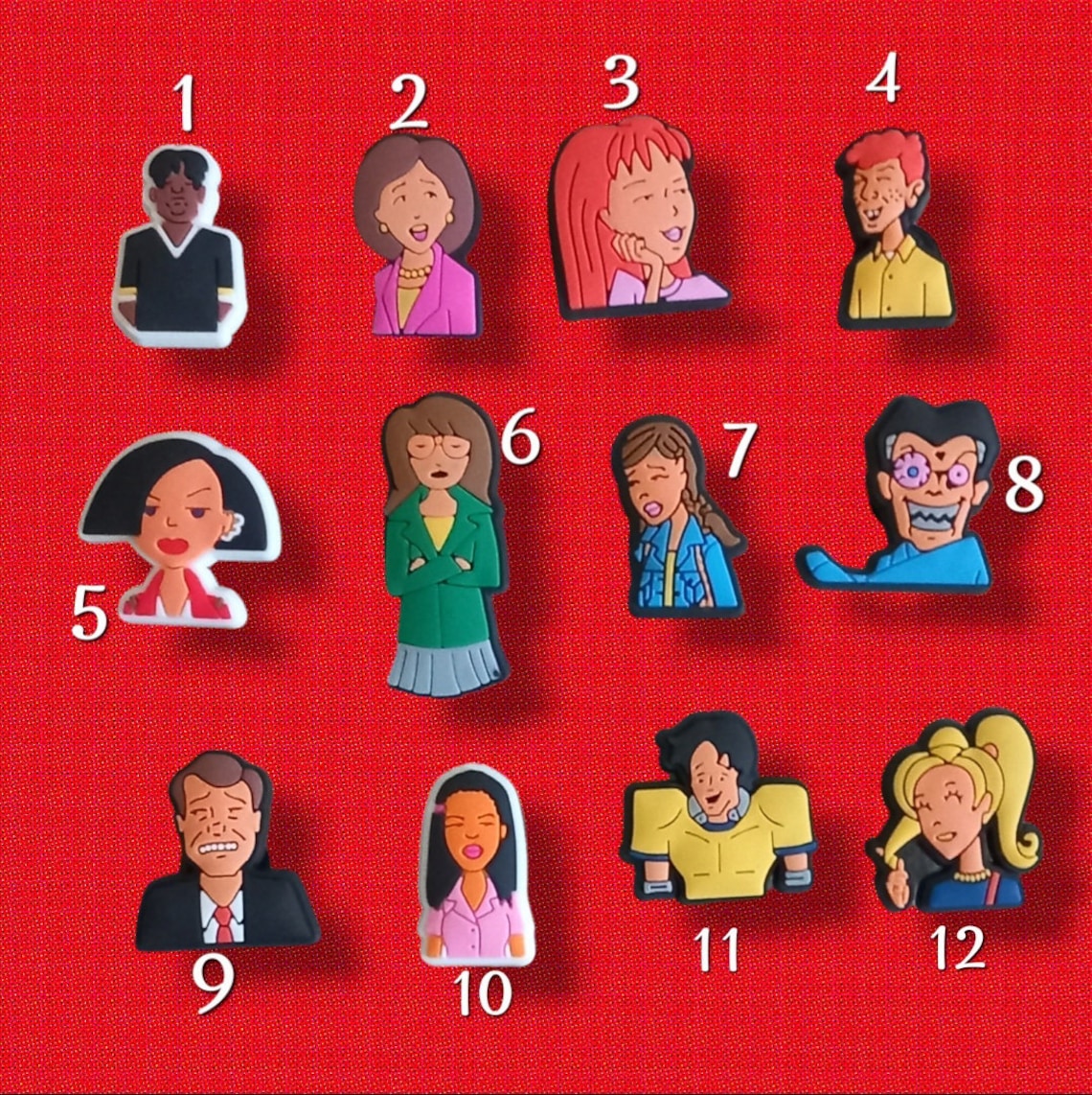 Daria Croc Charm Lawndale Trent Brittany Jane Clog Jibbitz High School ...