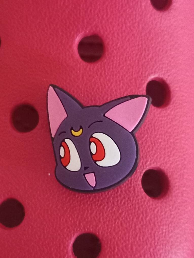 Anime Cute Cartoon Croc Charm Sailor Moon Serena and Luna Jibbitz Manga ...