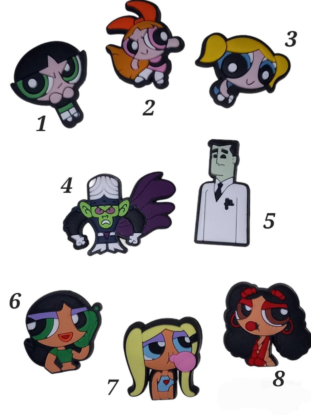 Powerpuff Cartoon Crocs Girls Anime Sisters Cartoon TV Show - Etsy