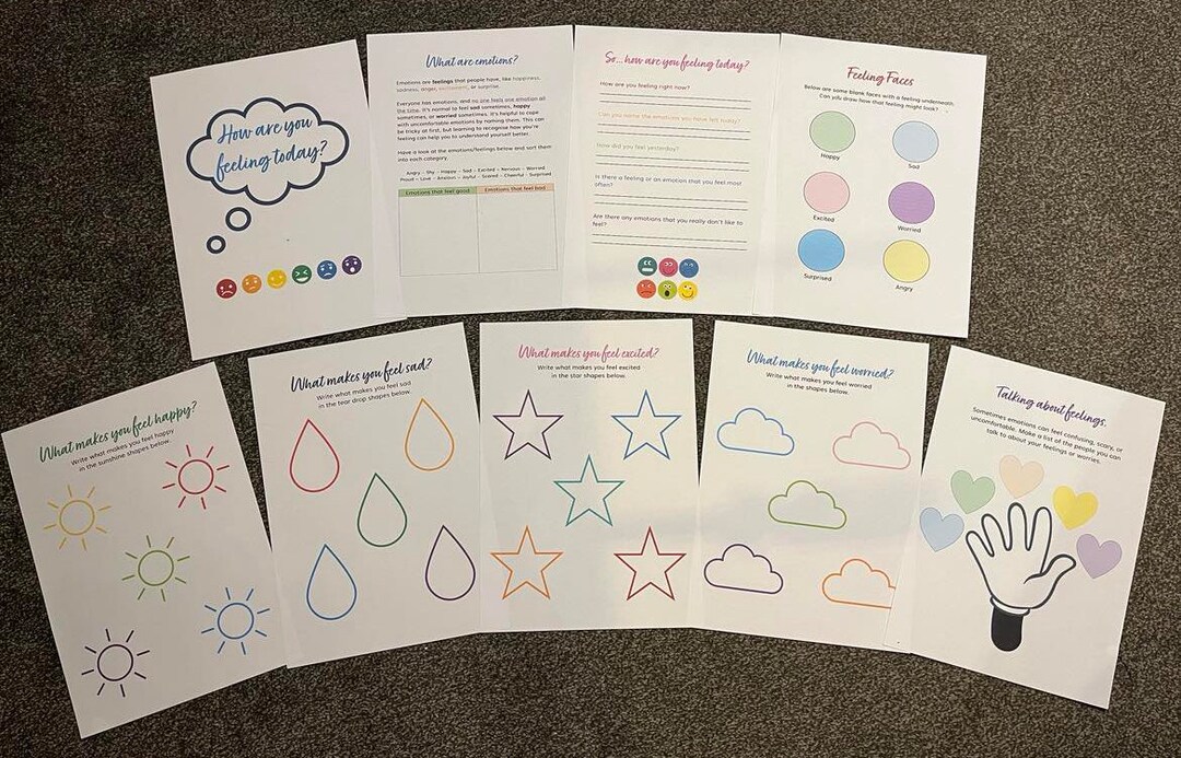 Feelings Workbook // Talk About Feelings, Kids Emotions, Kids Wellbeing ...