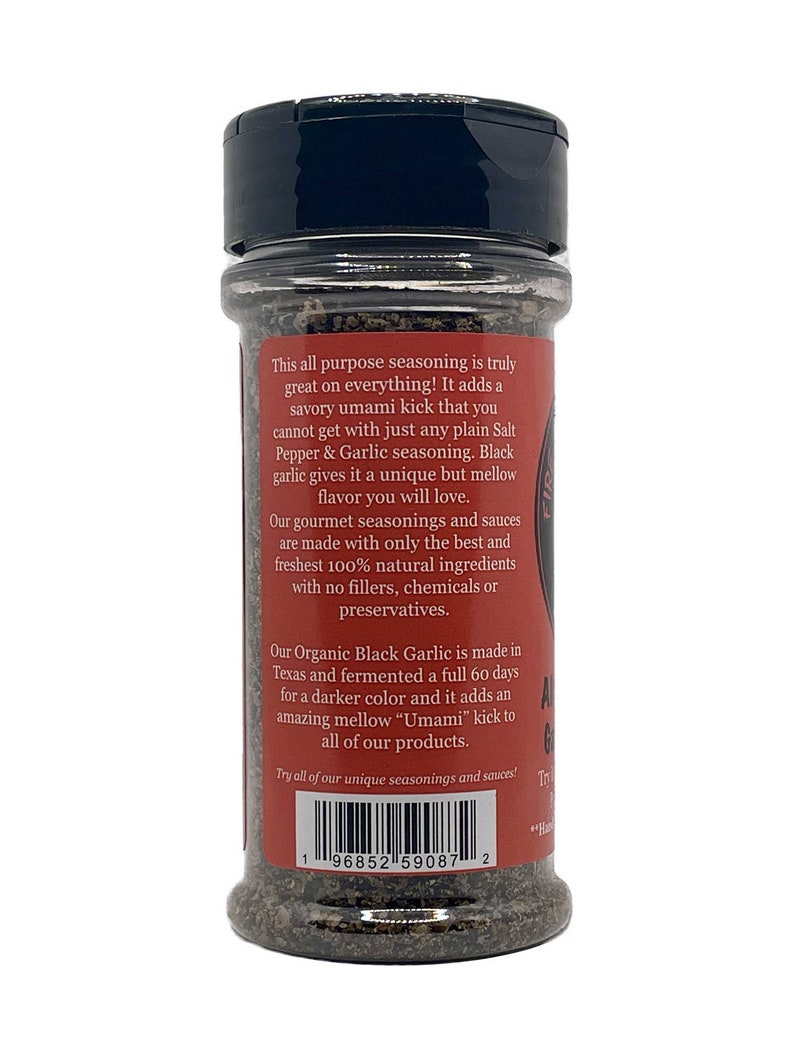 Fire and Water Cooking Gourmet All Purpose Black Garlic Seasoning - Etsy