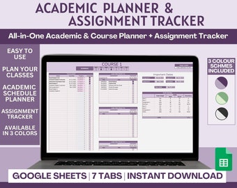 Student Assignment Planner - Etsy