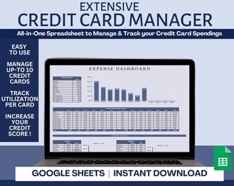 Expense Tracking Spreadsheet Google - Etsy