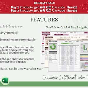 Simple Expense Tracker for GOOGLE SHEETS & EXCEL| Personal Budget Planner | Simple and Easy to ...