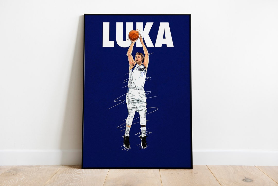 Luka Doncic Poster, Nba Poster, Dallas Mavericks, Nba Player Poster ...